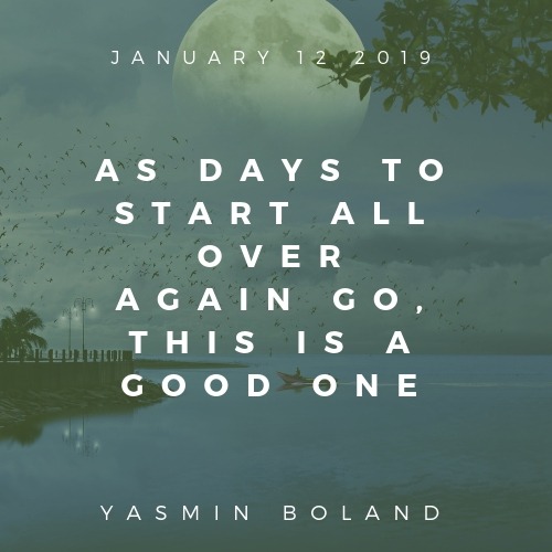 The start of a new cycle - Yasmin Boland