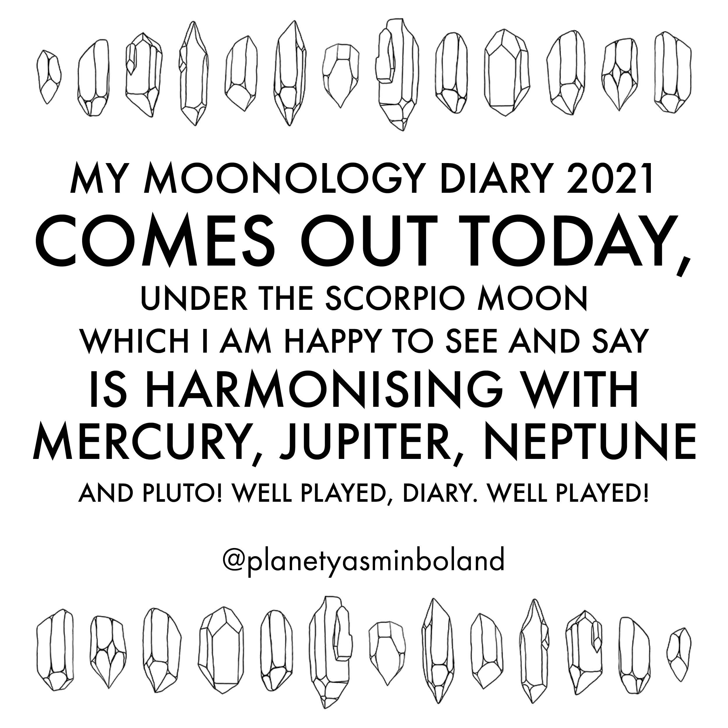 My Moonology Diary 2021 comes out today - Yasmin Boland