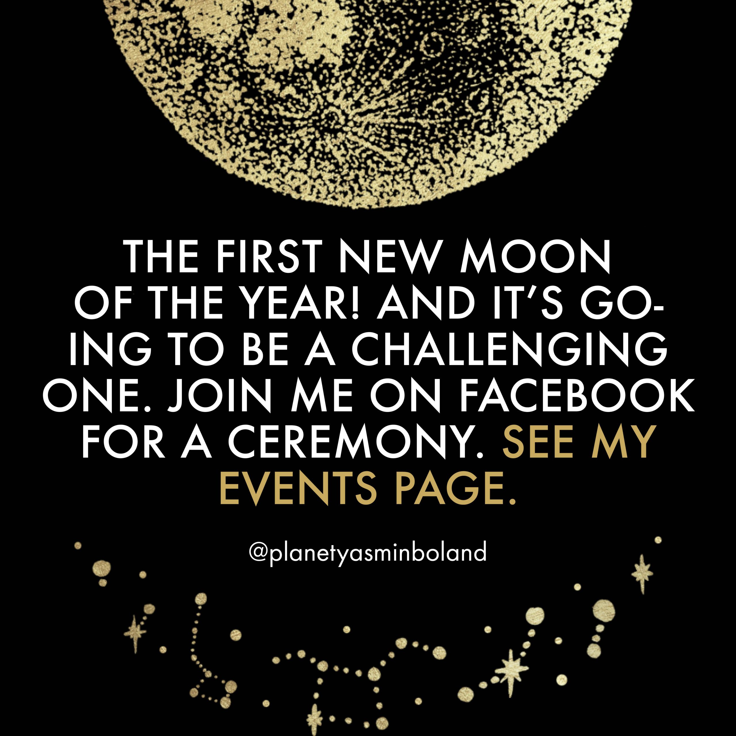 The first new Moon of the year - Yasmin Boland
