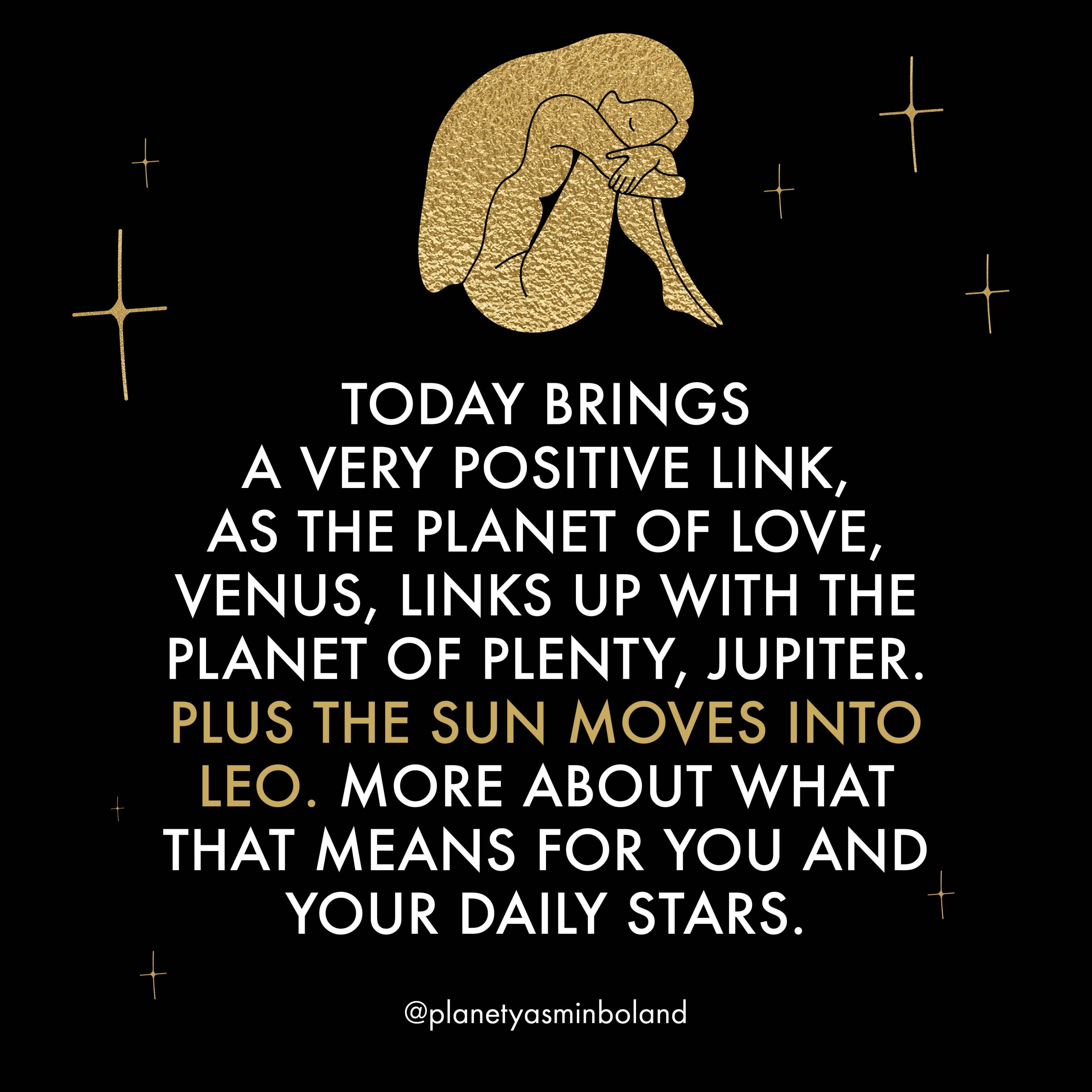 Today brings a very positive link - Yasmin Boland