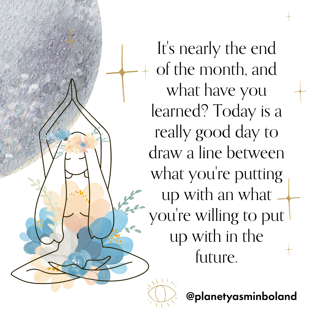 It's nearly the end of the month - Yasmin Boland
