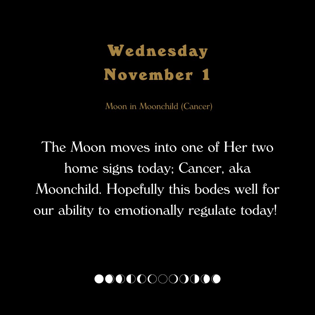 The Moon moves into one of her two home signs today - Yasmin Boland