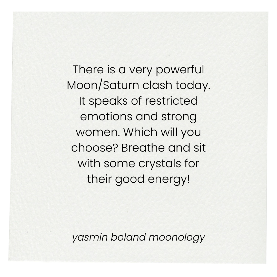 There is a very powerful moon - Yasmin Boland